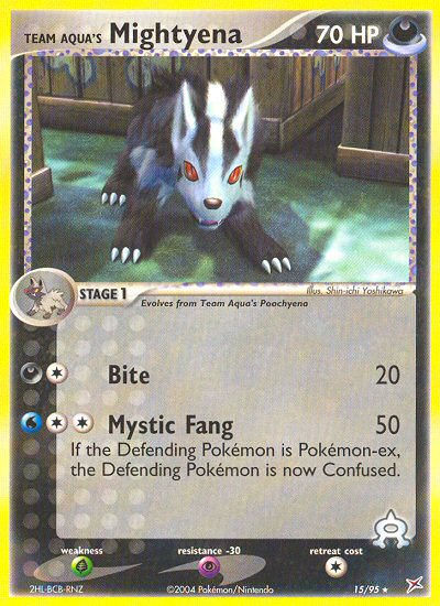 Team Aqua's Mightyena 15/95 | Kartano.cz | Pokémon e-shop